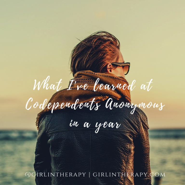 What I've learned at Codependents Anonymous in a year - Girl in Therapy